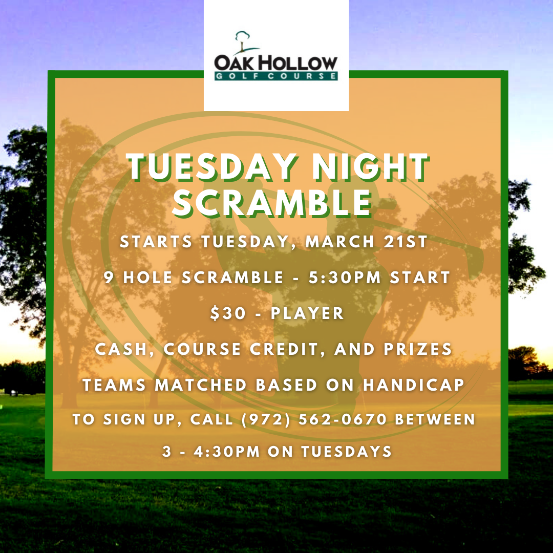 Contact Us - Oak Hollow Golf Course